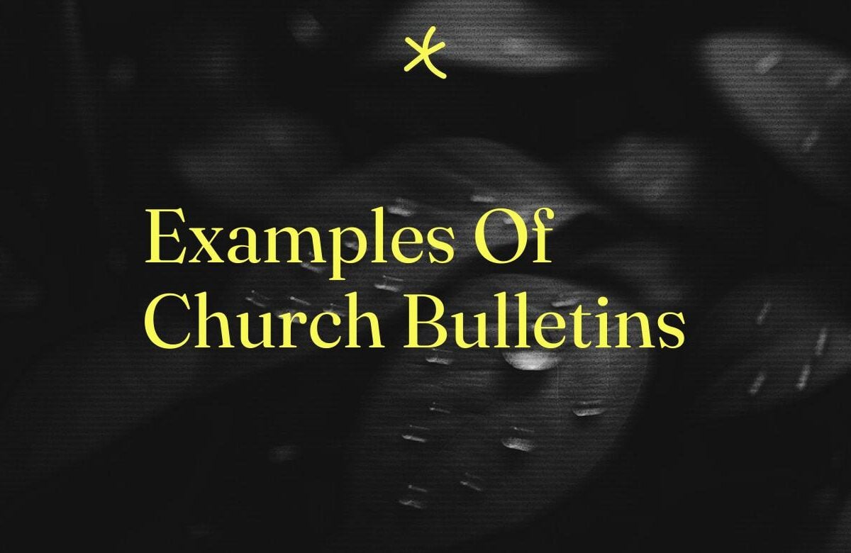 11 Church Bulletin Examples To Inspire Your Own