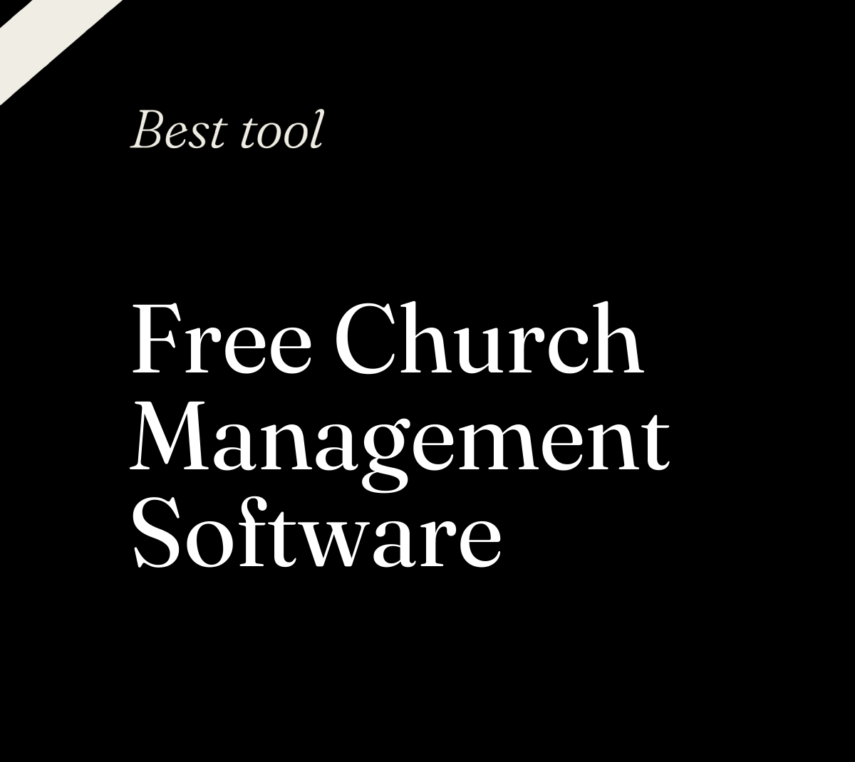 The Best Free Church Management Software (for 2026) - The Lead Pastor